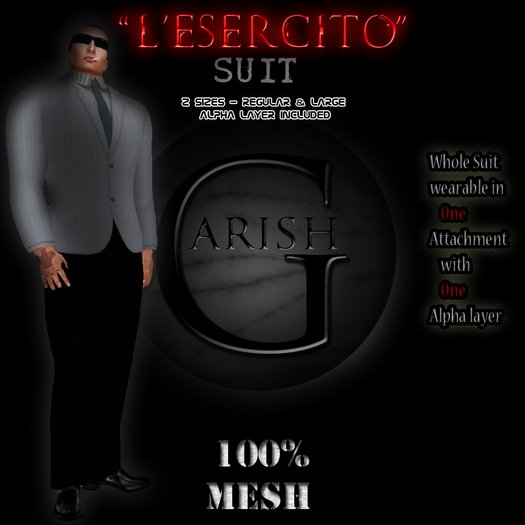 Second Life Marketplace - Garish_"l'esercito" Suit