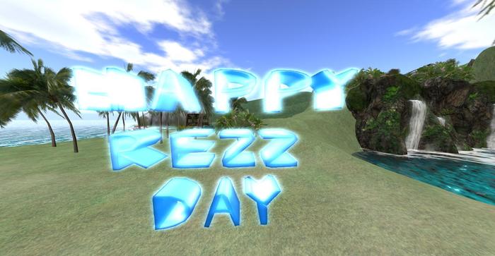 Second Life Marketplace - Happy Rezz Day Blinking Neon Sign