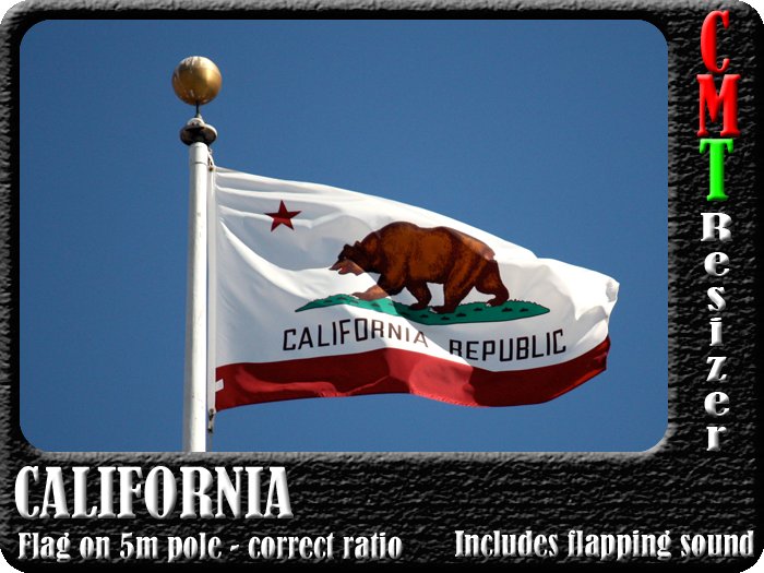 Second Life Marketplace - *TGA* Flag of California 1911 5m w/sound ...