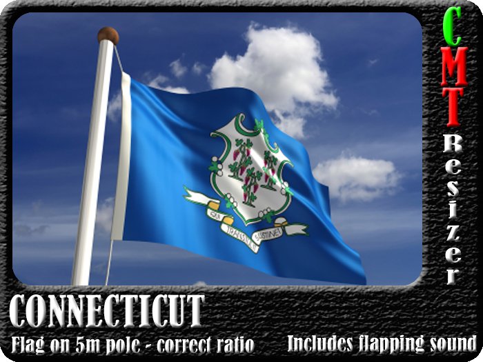 Second Life Marketplace - *TGA* Flag of Connecticut 1897 5m w/sound ...