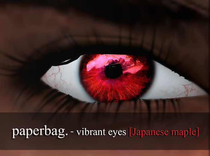 Second Life Marketplace - paperbag. - vibrant eyes [japanese maple]