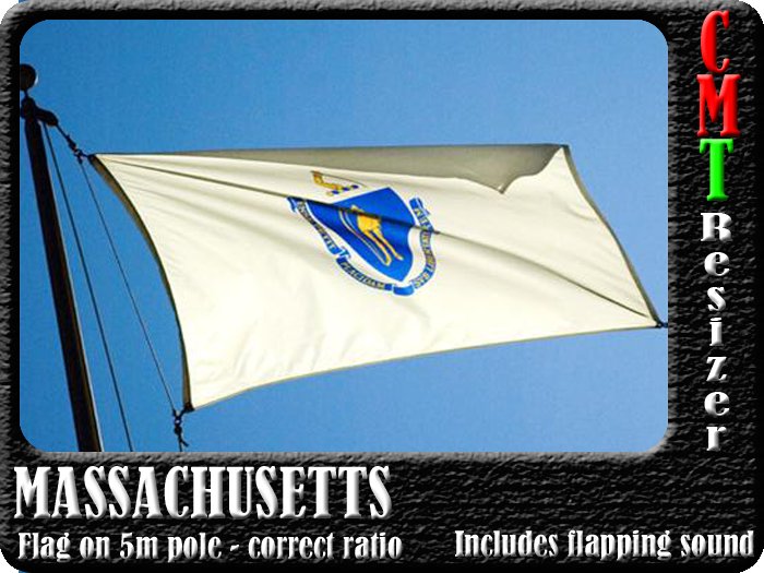 Second Life Marketplace - *TGA* Flag of Massachusetts 1971 5m w/sound ...