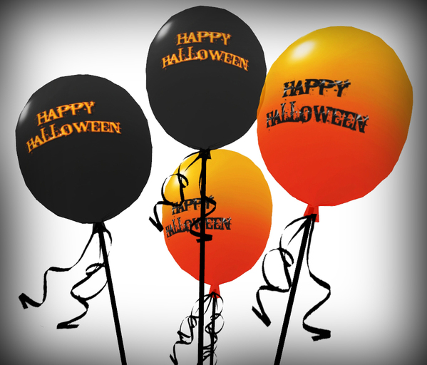 Second Life Marketplace - Happy Halloween Balloons MOD/COPY