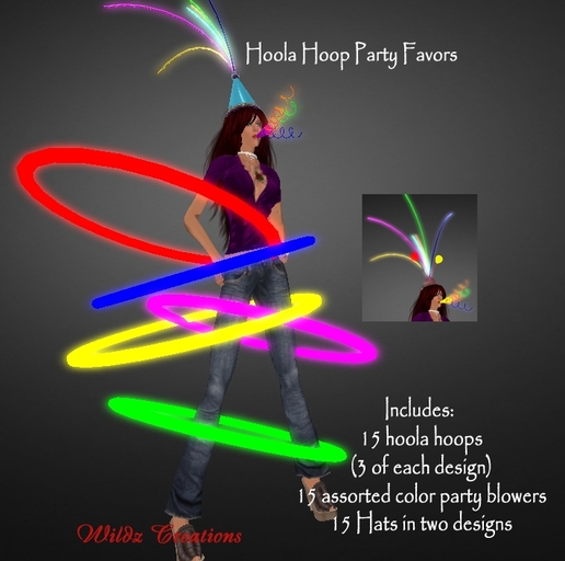 Second Life Marketplace - ~WC~ Hoola Hoop Party Favors Solid hoola hoops