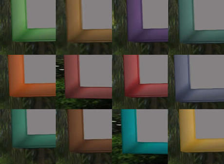 Second Life Marketplace - Picture Frames Grouping Set - 10 Colorful ...
