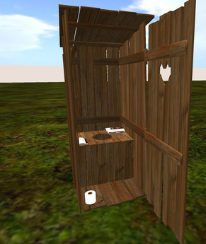 Second Life Marketplace - This & That Outhouse W/Sit Animations (Copy ...