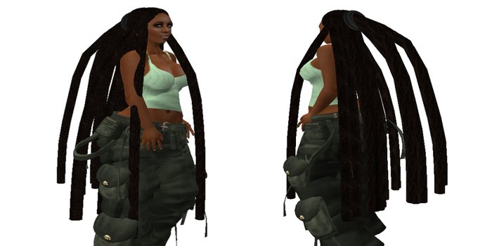 Second Life Marketplace - Destiny Dreadlocks Crazy long Dreads