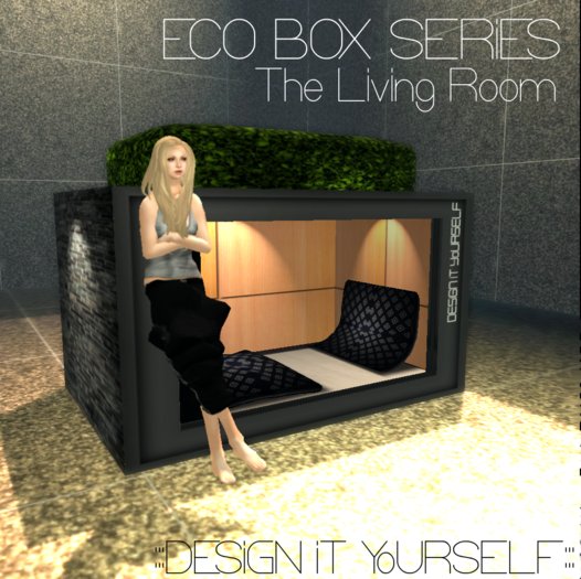 Second Life Marketplace - :::DiY:::ECO BOX_The LIVING ROOM(boxed)