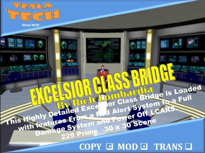 Second Life Marketplace - Tesla Tech --- Excelsior Class Bridge