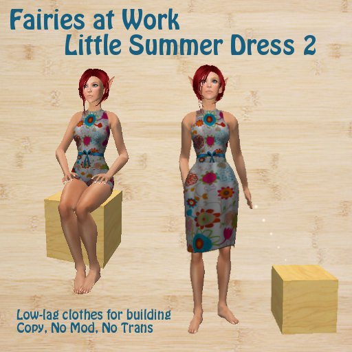Second Life Marketplace - Fairies at Work - Little Summer Dress 2 ...