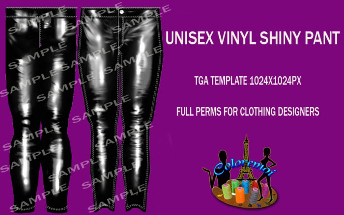 Second Life Marketplace - Unisex vinyl pant TGA 1024X1024 high quality ...