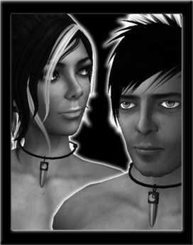 Second Life Marketplace - Tiger Eye & Amber Bullet Silver Necklace