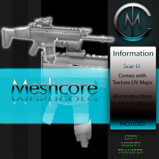 Second Life Marketplace - ** L$500 PROMO ** Scar-H Full Mesh Weapon ...
