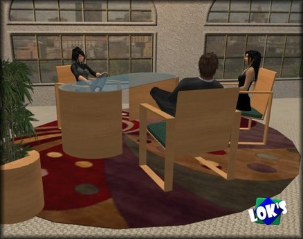 Second Life Marketplace - *Lok's* Curvy Office Set in Light Wood