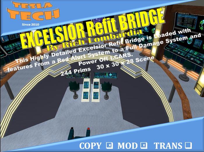 Second Life Marketplace - Tesla Tech -- Excelsior Refit Class Bridge