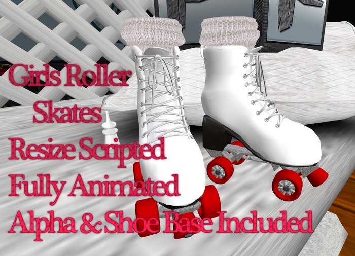 Second Life Marketplace - Roller Skates White