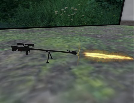 Second Life Marketplace - DSI Sniper Rifle Mk6 With Muzzle Flash Effects