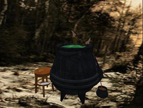 Second Life Marketplace - PETITE Animated cauldron from Sky Nation Designs