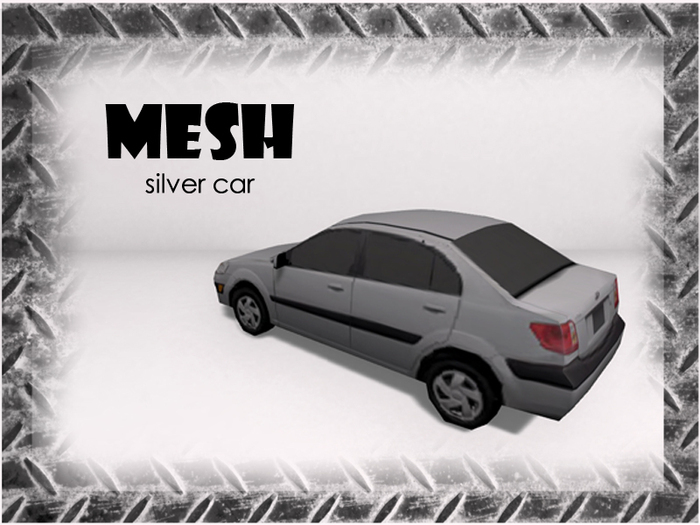 Second Life Marketplace - silver car FULL PERM