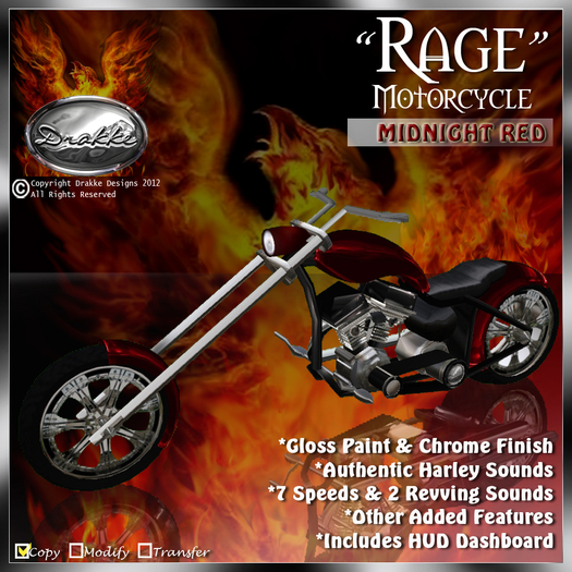 Second Life Marketplace - PROMO ~ 200L OFF SALE ~ !Drakke! "Rage ...