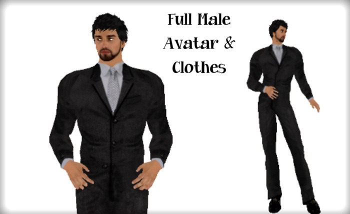 Second Life Marketplace - Nick - Full Male Avatar & Formal Clothes