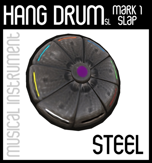 Second Life Marketplace - HANG DRUM - Mark 1 - Steel - Slap - Make ...