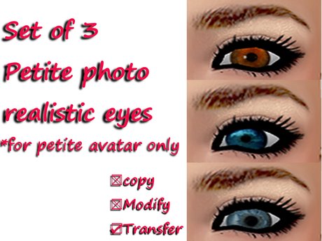 Second Life Marketplace - *Angel Rae's* Deep Blue Petite Eyes(with V2)
