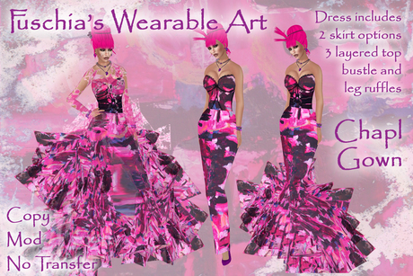 Second Life Marketplace - ~ Fuschia ~ Chapl Gown