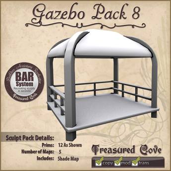 Second Life Marketplace - -TC- Gazebo Pack 8 Clearance Priced