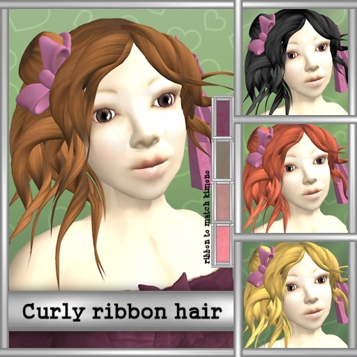 Second Life Marketplace - !Mingo! Curly ribbon hair