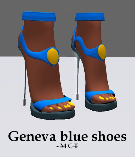 Second Life Marketplace - Geneva blue shoes