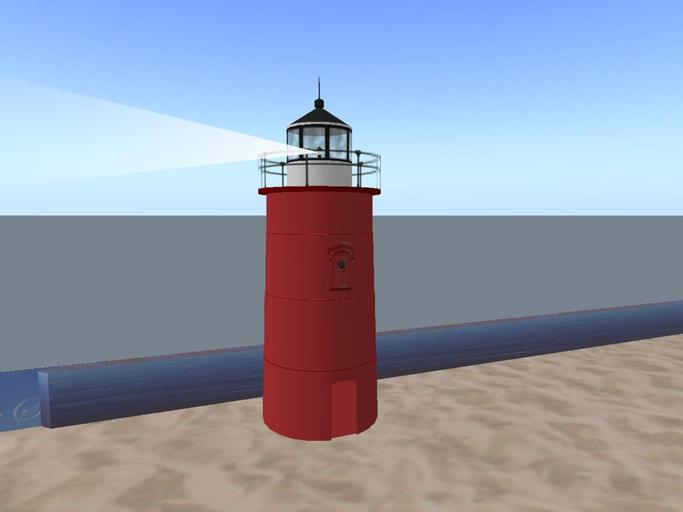 Second Life Marketplace - The Little Red Lighthouse (Jeffrey's Hook ...