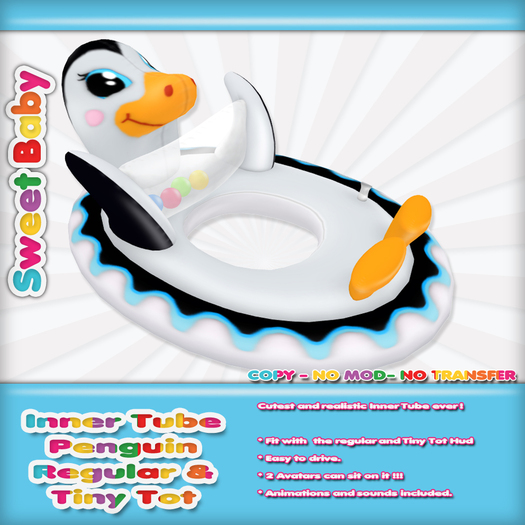 Second Life Marketplace - Sweet Baby - Inner Tube - Penguin
