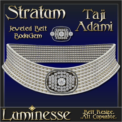 Second Life Marketplace - * * OUTLET PRICE * * STRATUM Taji Adami Belt ...
