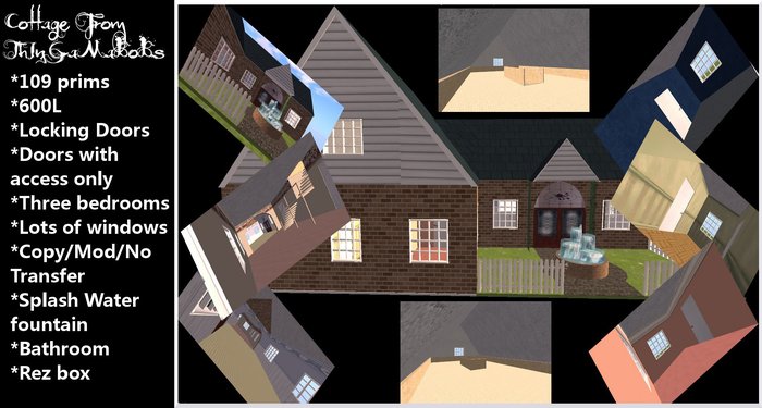 Second Life Marketplace - Cotage Home 109 prims