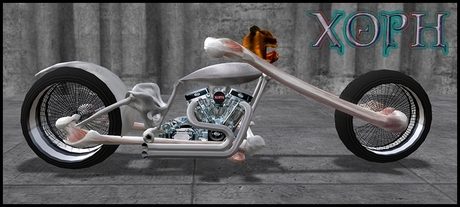Second Life Marketplace - Halloween Bike "Pumpkinhead" (Bones ...