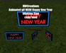 Second Life Marketplace - Animated gif NEON Happy New Year blinking Sign