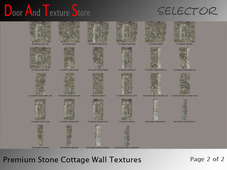 Second Life Marketplace - 58 Texture Pack, Stone Cottage Wall Texture ...