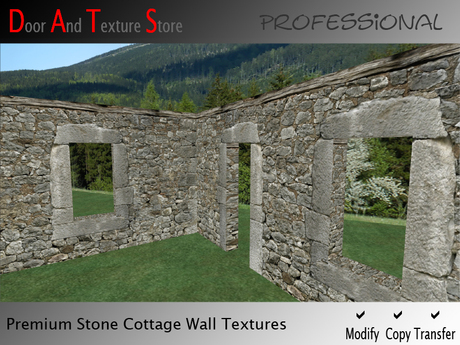 Second Life Marketplace - 58 Texture Pack, Stone Cottage Wall Texture ...
