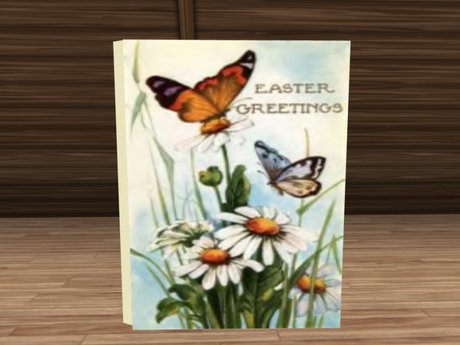 Second Life Marketplace - Easter Card 15 - Easter Greetings Butterflies