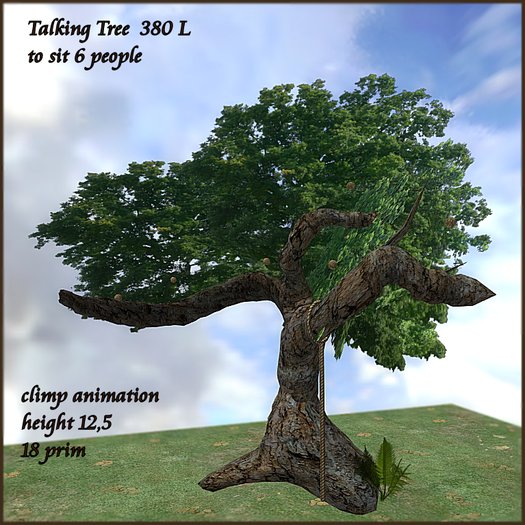 Second Life Marketplace - TREE talking,Forest,Huntress Meeting,Fantasy.
