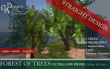 Second Life Marketplace - FOREST TREES ULTRA LOW PRIMS NO COPY- UPDATE ...