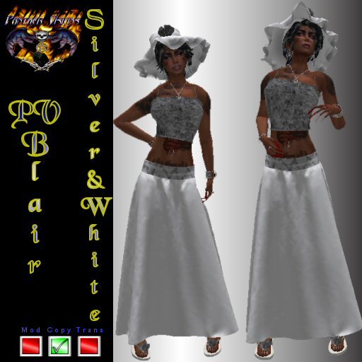 Second Life Marketplace - Blair_Silver&White