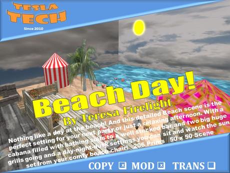 Second Life Marketplace - Tesla Tech --- Beach Day!