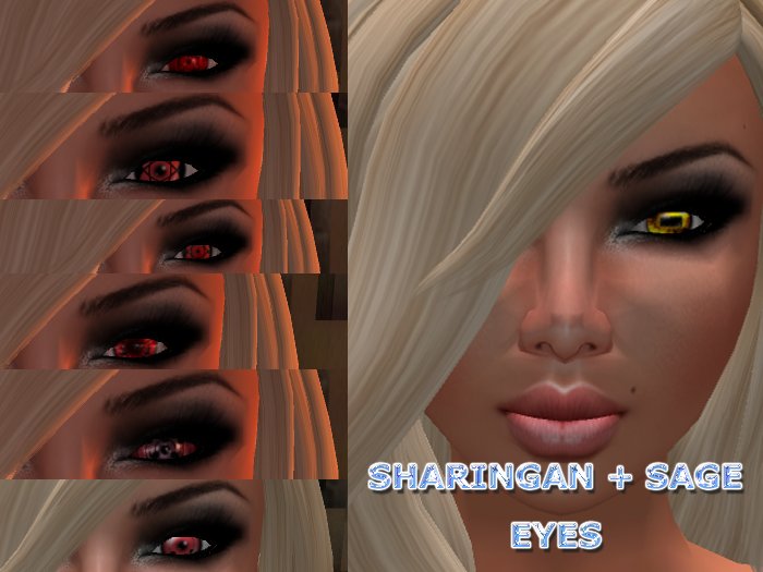 Second Life Marketplace - Girl Sharingan + Sage Eyes