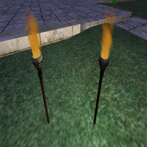 Second Life Marketplace - TIKKI TORCH(COPYABLE) with night glow