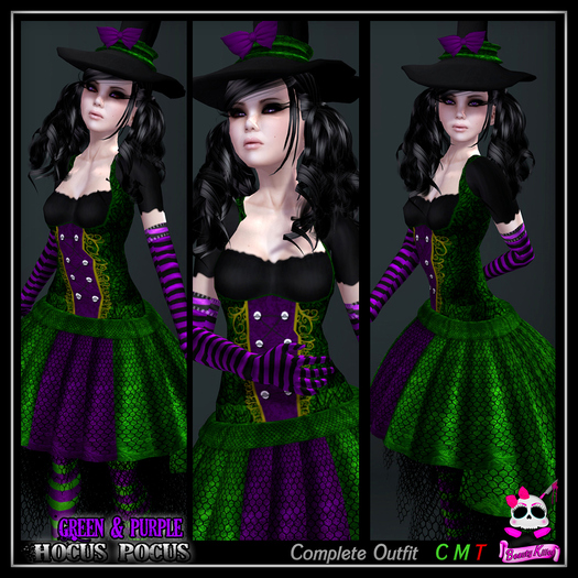 Second Life Marketplace - ..::Beauty Killer::.. Hocus Pocus - Green/Purple