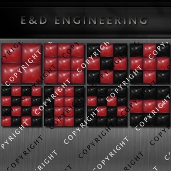 Second Life Marketplace - [FLR236] 8 Red Latex and Black Latex Cushion ...