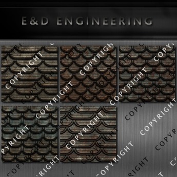 Second Life Marketplace - [AMP028] 5 Shiny Aged and Discolored Scale ...