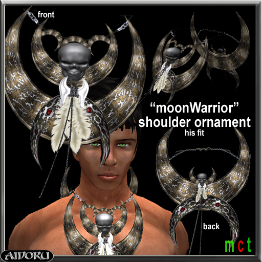 Second Life Marketplace - AIDORU moon warrior shoulder ornament